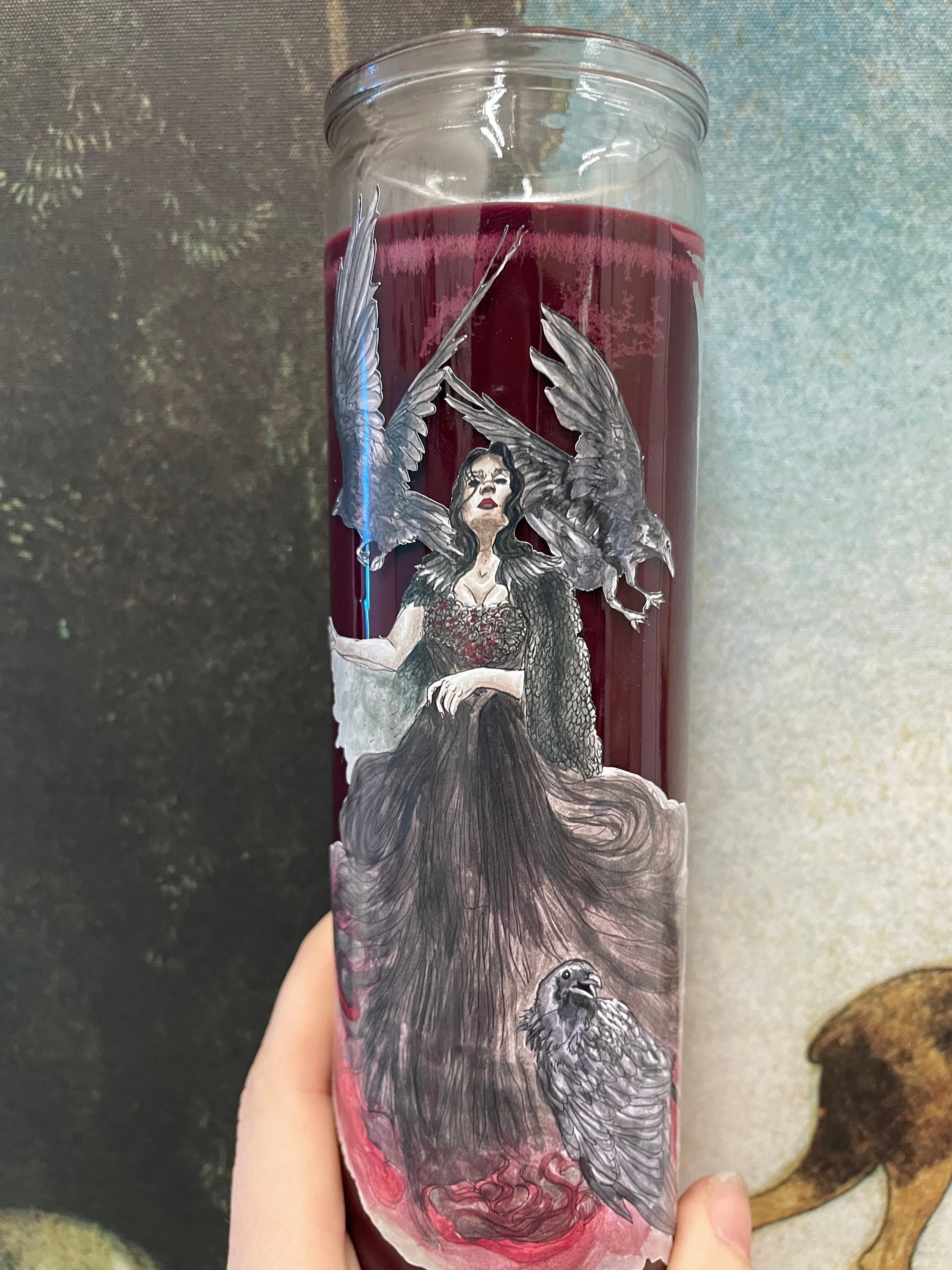 The Morrigan (remastered) Deity Candle - Etsy