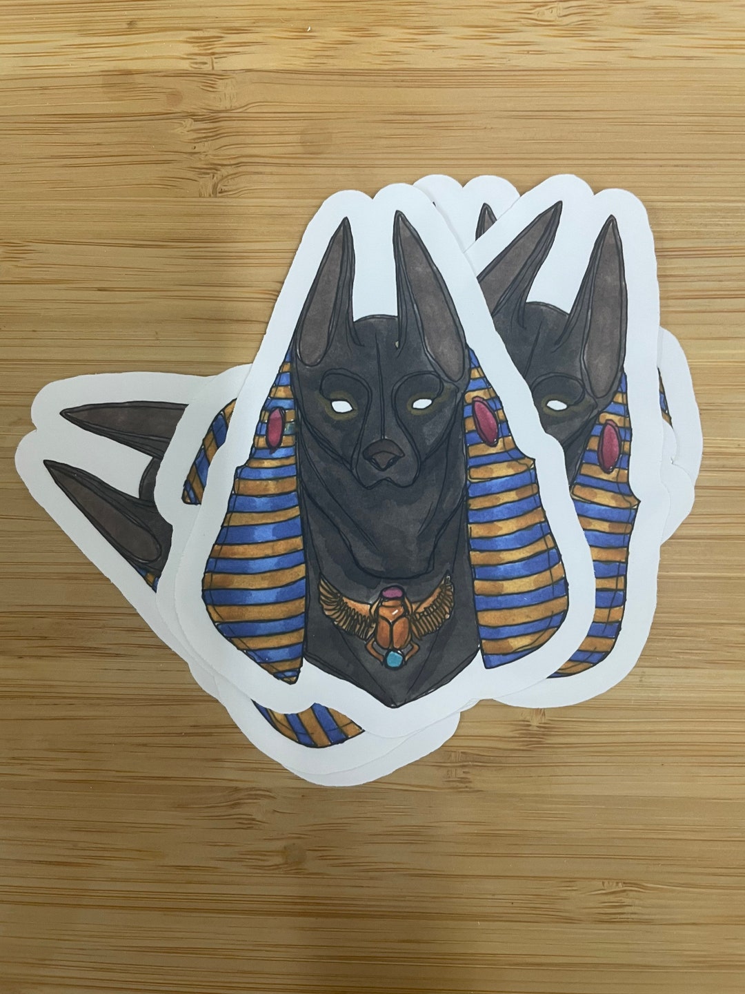 Anubis Deity Sticker - Etsy
