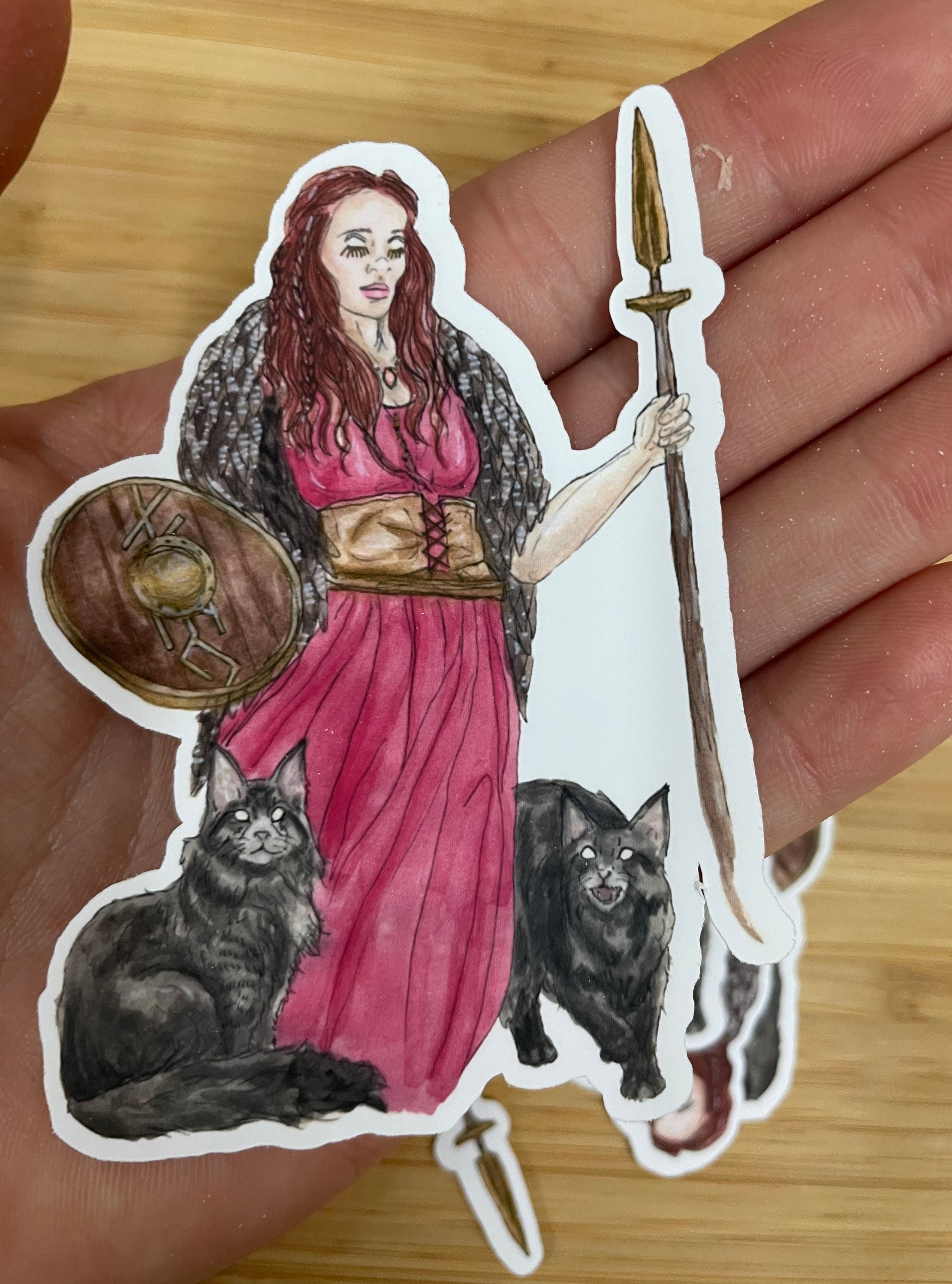 Freyja Remastered Deity Sticker - Etsy