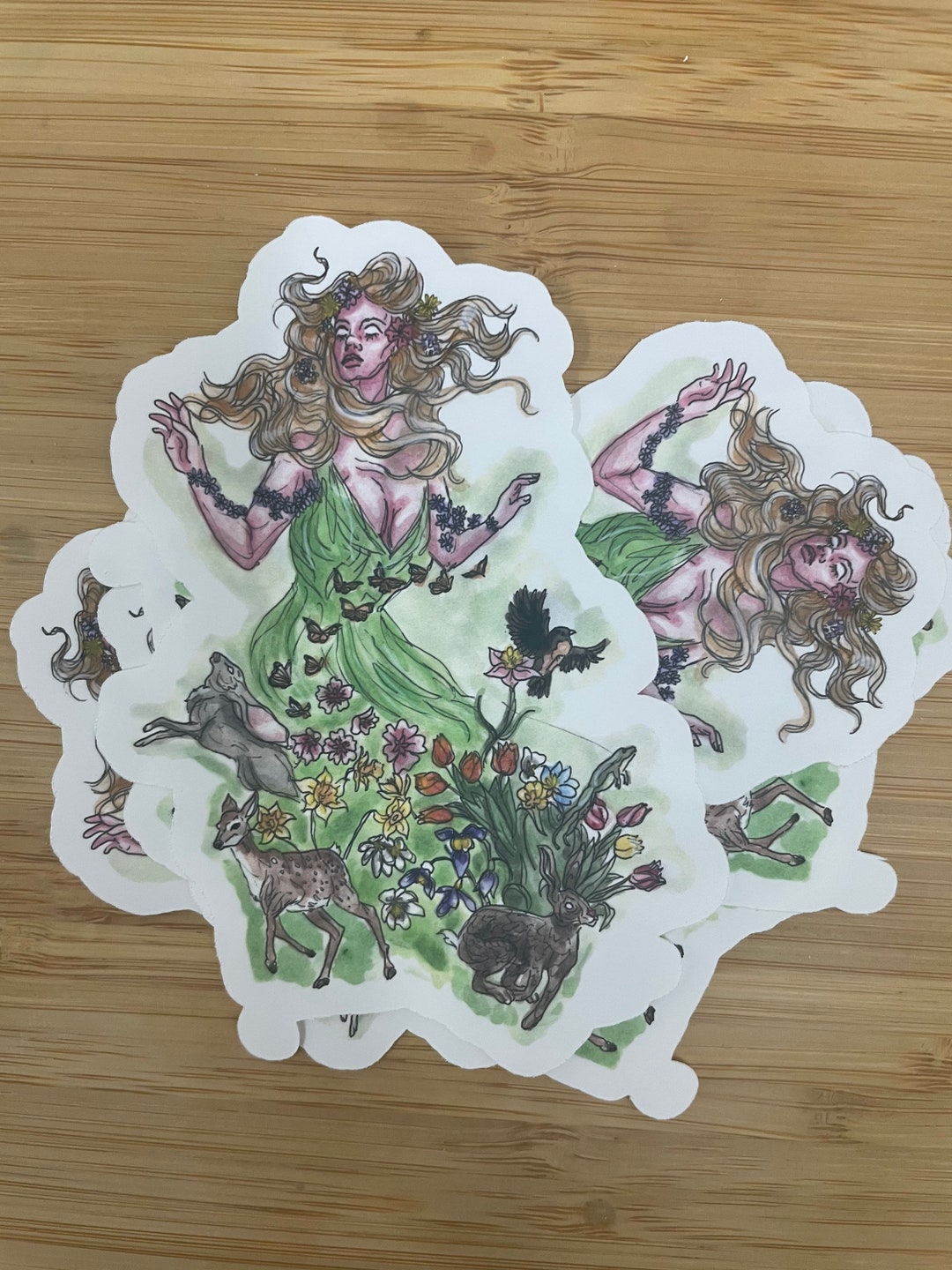 Spring Deity Sticker - Etsy
