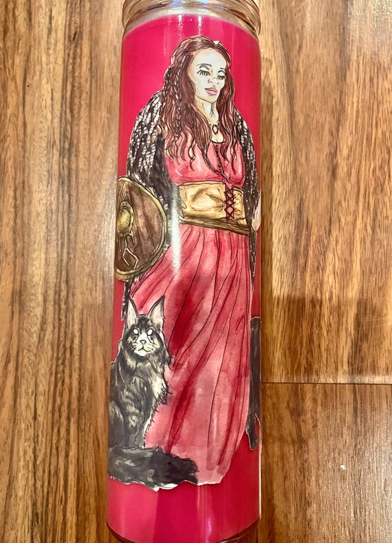 Freyja remastered Deity Candle | Etsy