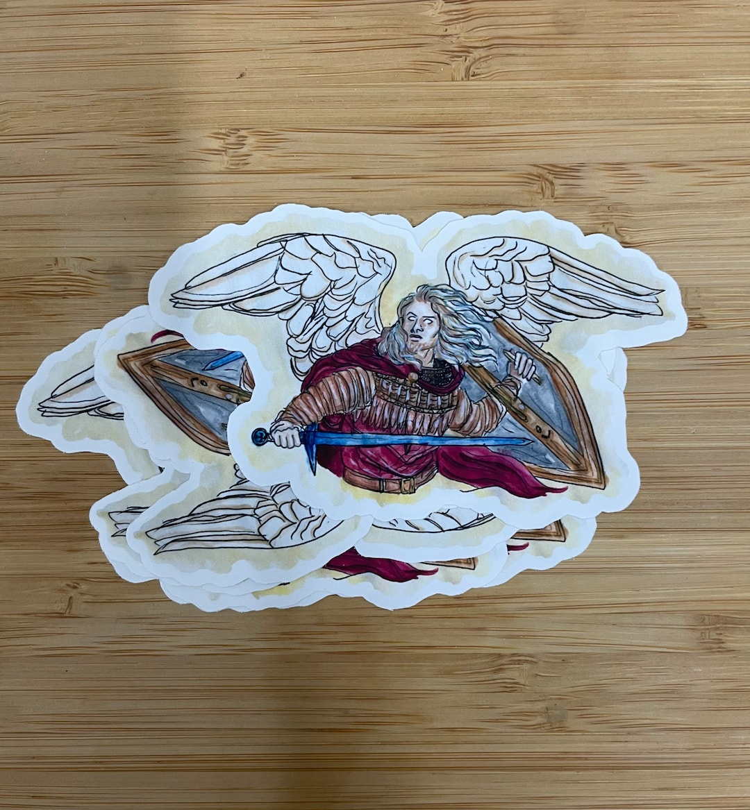 Archangel Michael Deity Sticker - Etsy