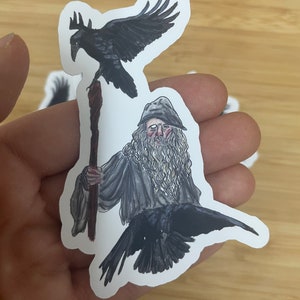 Odin the Wanderer Deity Sticker - Etsy