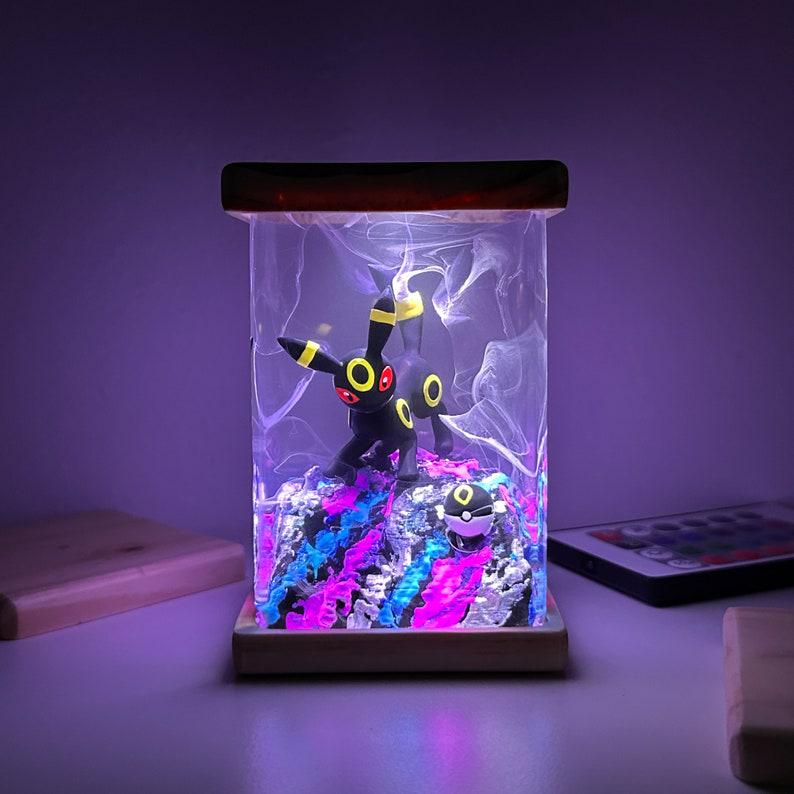 Poke,.mon Gift, Custom Epoxy Lamp, Ee.vee Evolution Pok.emon Lamp ...