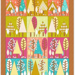 4 Seasons Art Quilt Pattern, Applique, 2 Sizes Included - Etsy