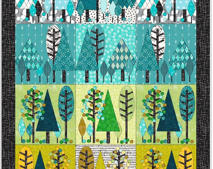 4 Seasons Art Quilt Pattern, Applique, 2 Sizes Included - Etsy