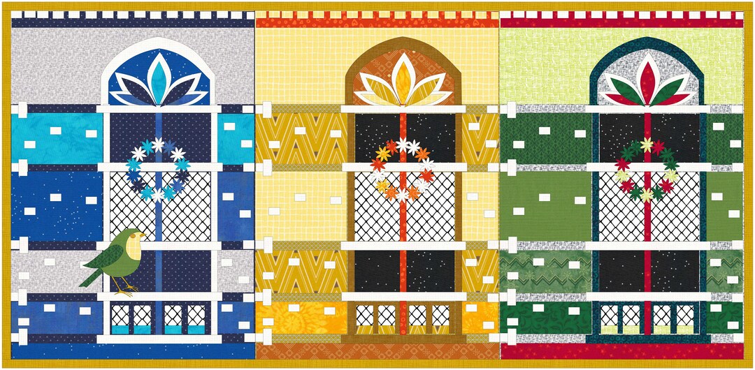 Urban Windows Art Quilt Pattern, 20" X 42" - Etsy