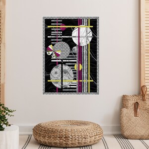 Midnight Flight Abstract Art Quilt Pattern 24" X 34" - Etsy