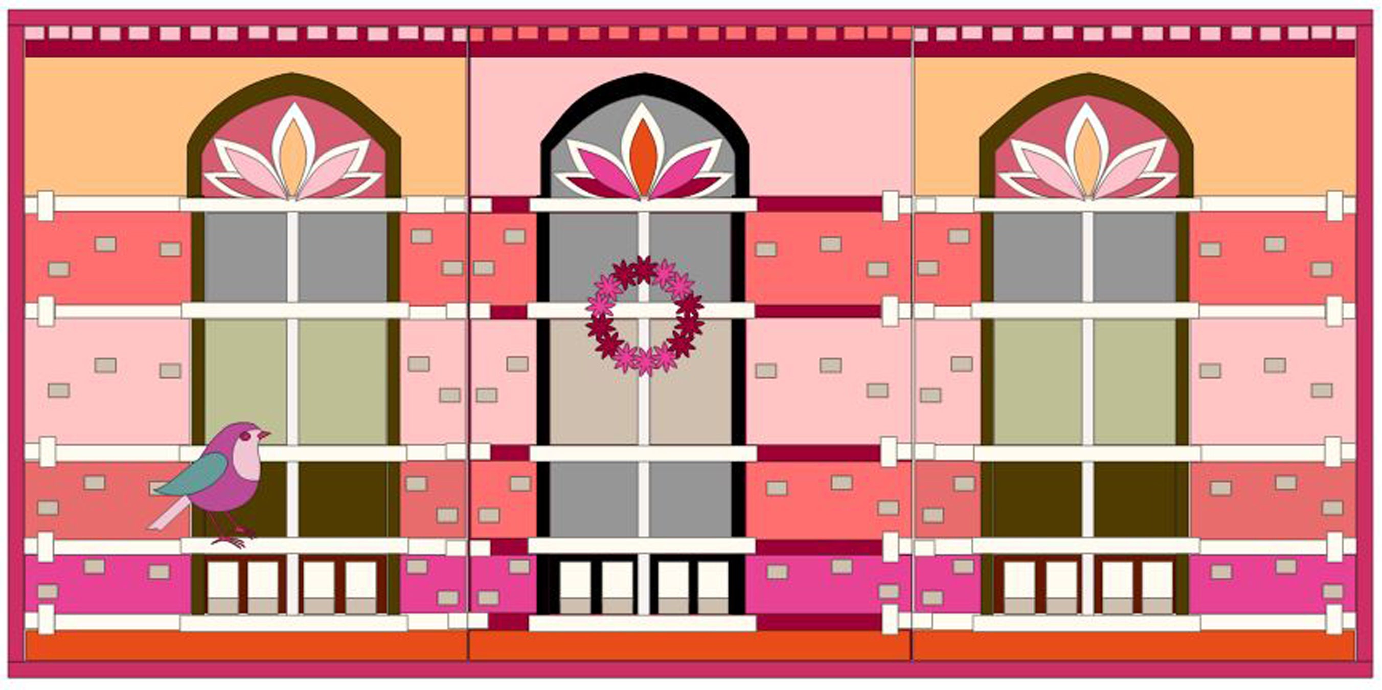 Urban Windows Art Quilt Pattern, 20" X 42" - Etsy