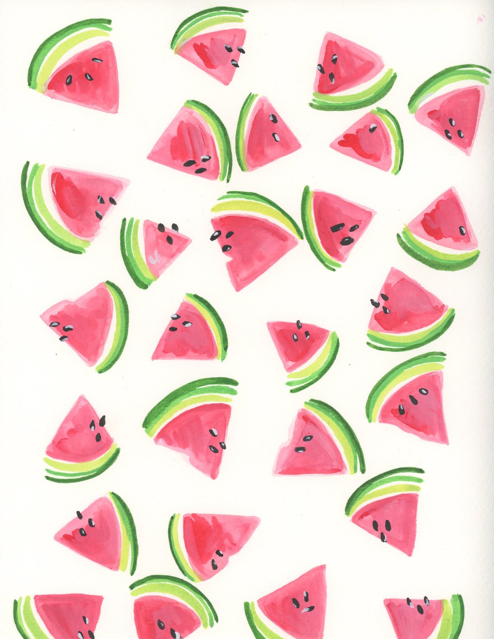 Watermelon Note Card, Greeting Card, Stationery, Thank You Note, Print ...