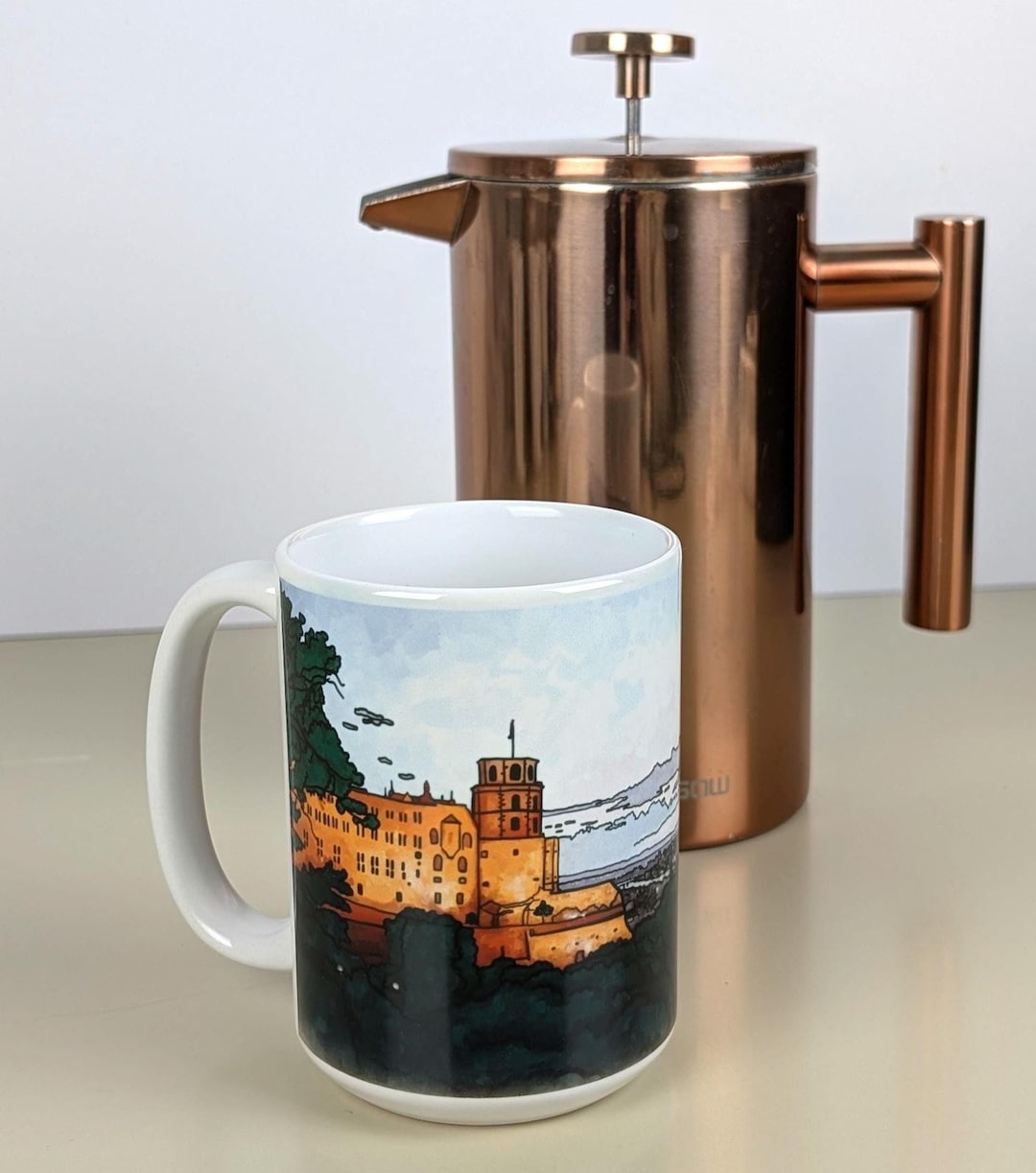 Heidelberg in the Evening / Coffee Mug / Big Mug / 425ml / 15oz ...