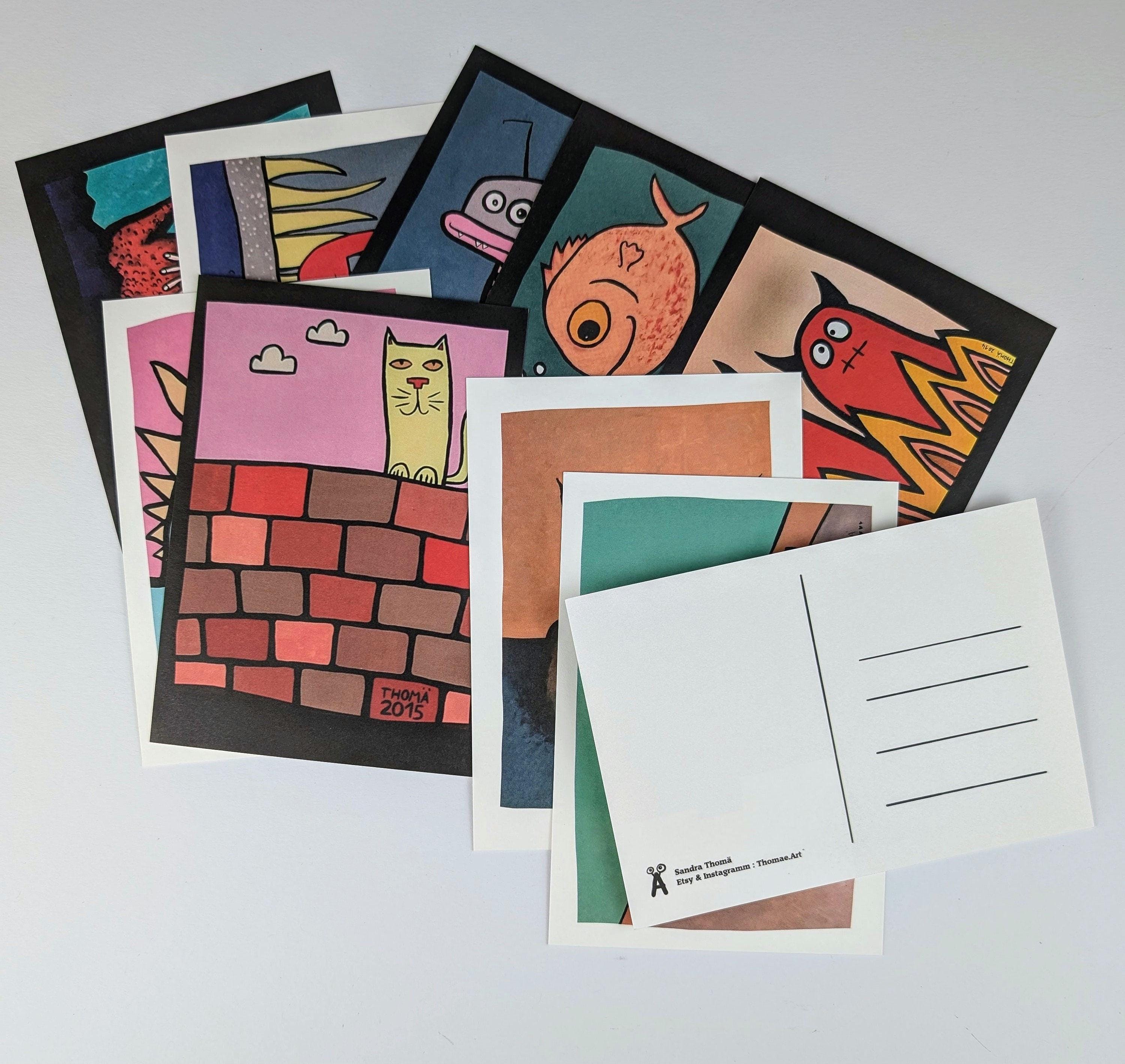 10 Postcards Set / Various Motives 10 Postcards / Bundle 10 Postcards ...
