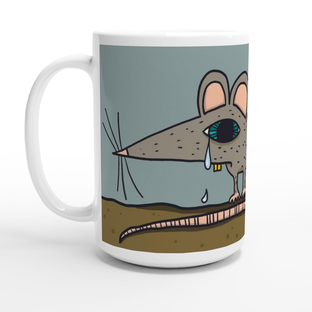 Sad Rat / Coffee Mug / Big Mug / 425 Ml / 15 Oz / Coffee Mug With ...