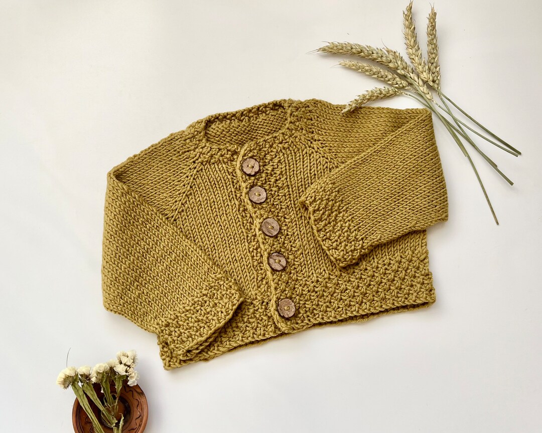 Baby 100 % Merino Wool Cardigan, Kids Jacket, Knitted Baby Clothes ...