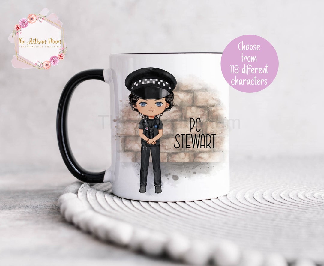 Personalised Police Officer Mug for Police Man and Police Woman, PC ...