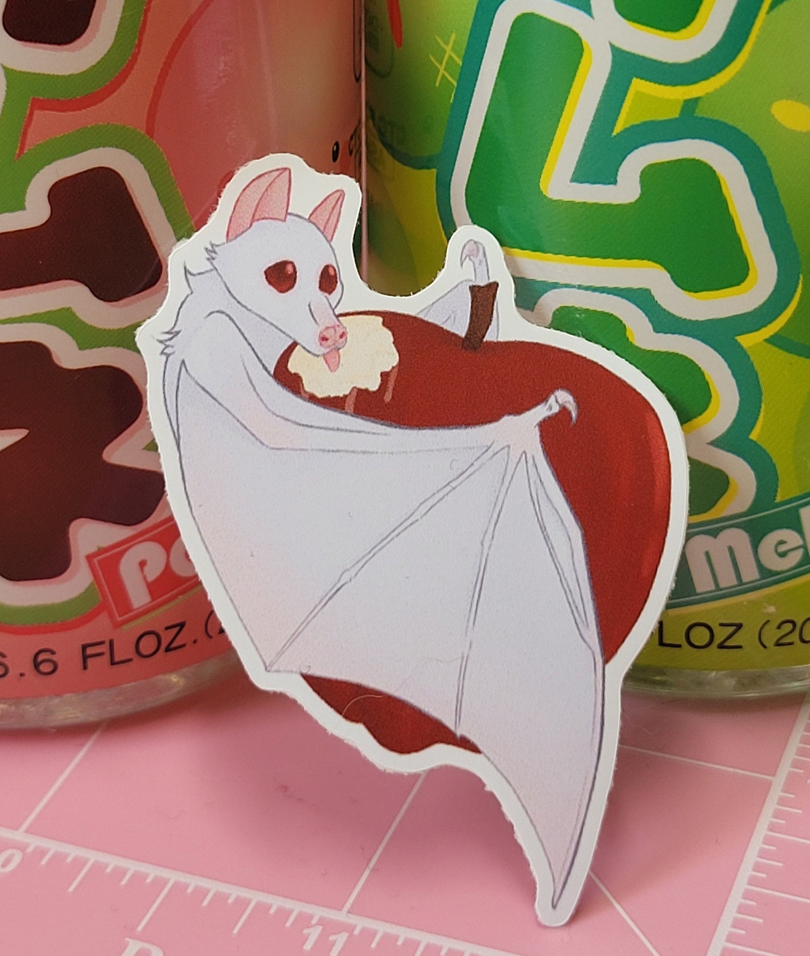 Peach Bat and Apple Bat - Etsy