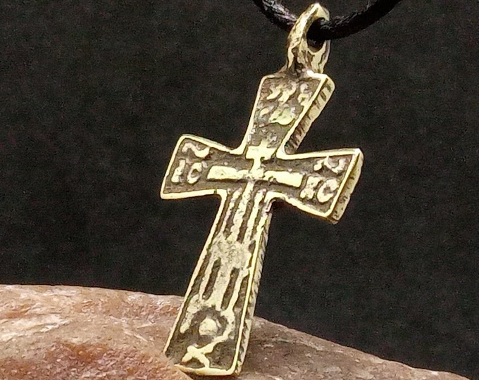 Ancient Cross of the 18th Century, Original Vintage Orthodox Cross, Old Bronze Cross, Religious ...