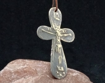Ancient Cross of the 19 Th Century, Original Vintage Cross, Old Bronze ...