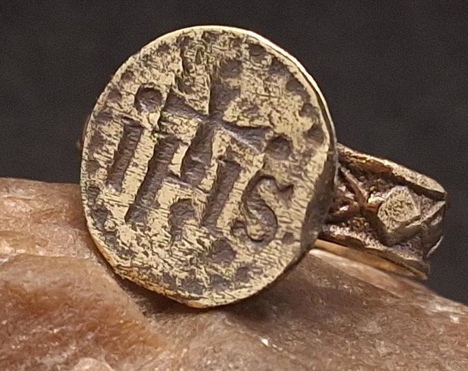 Medieval Ring of the Jesuit Order, Ancient Jesuit Ring, IHS Ring ...