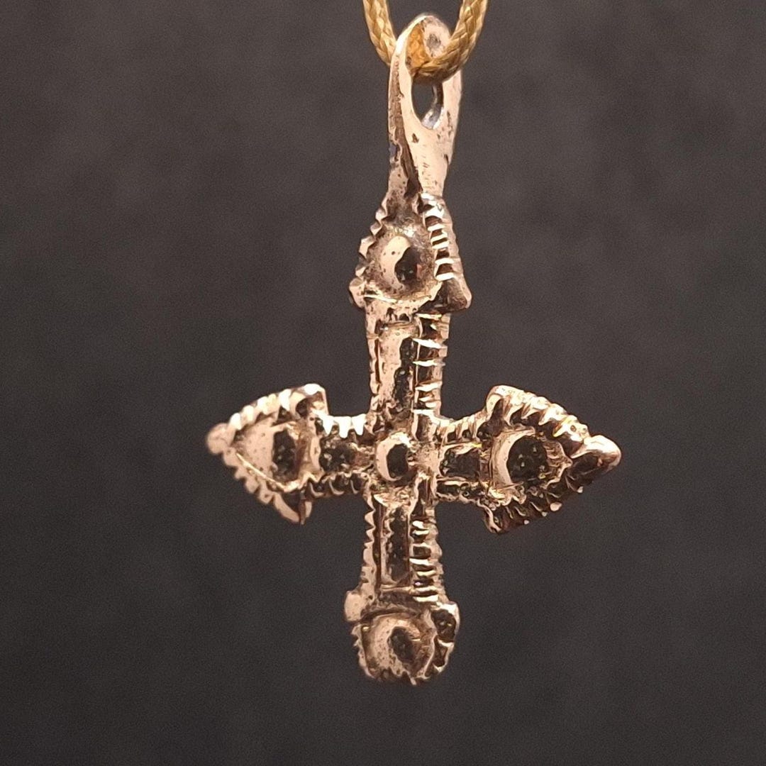 Rare Ancient Cross of the Viking Age with ornaments, Original Medieval ...