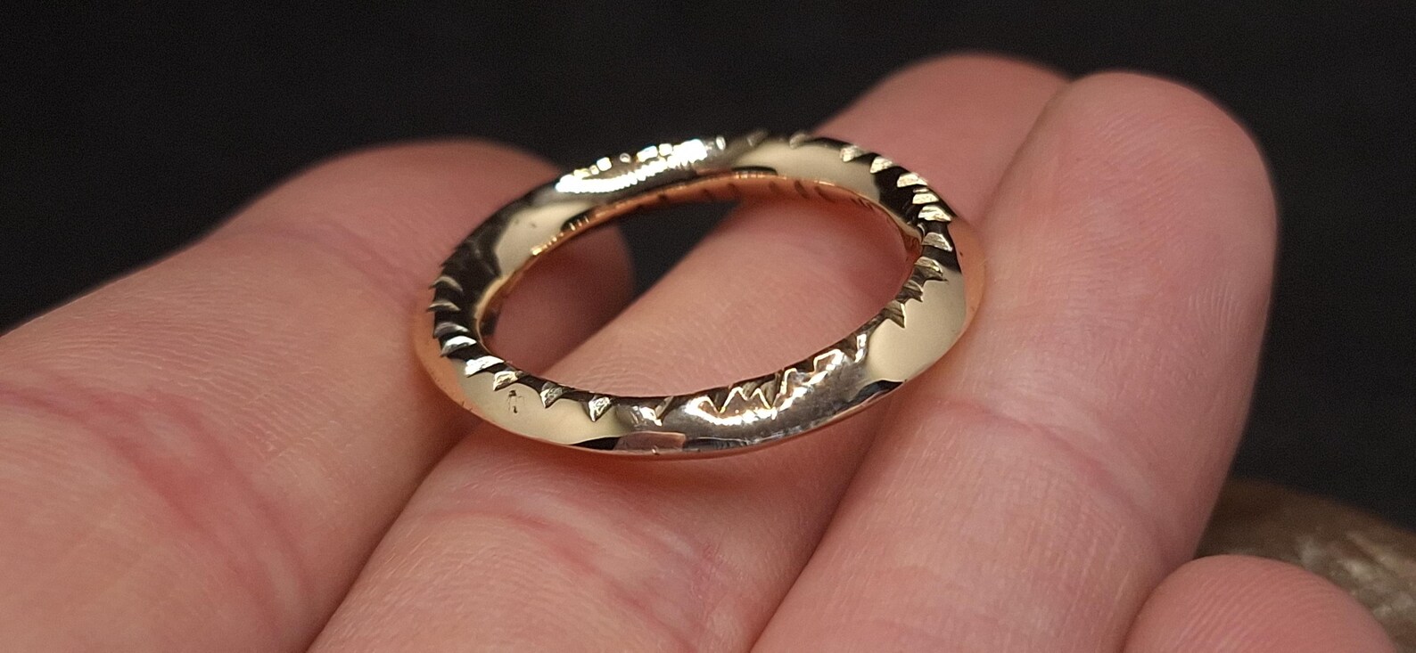 Bronze ring solar amulet with ornaments made from original ancient ...
