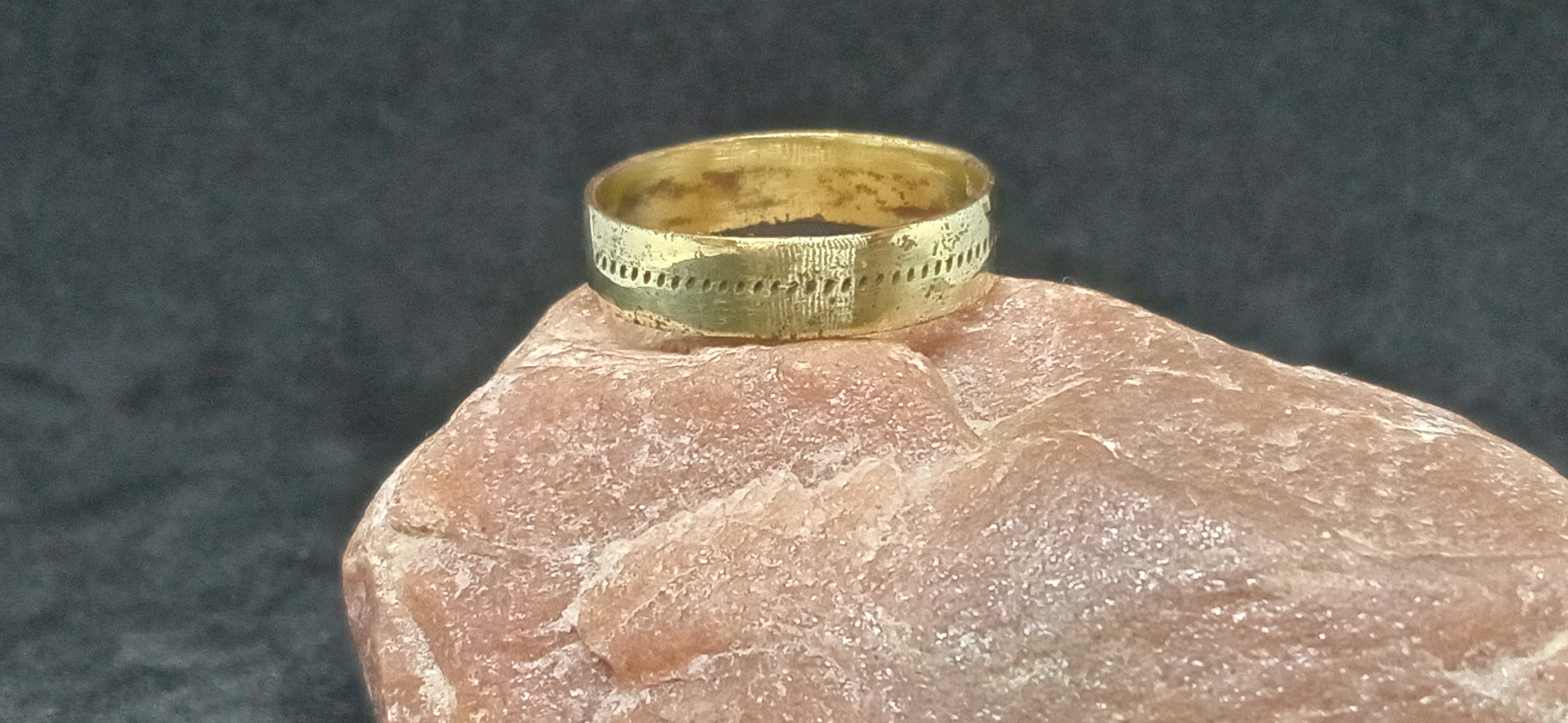 Ancient Medieval Ring With Engraving Vikings Style Ring | Etsy