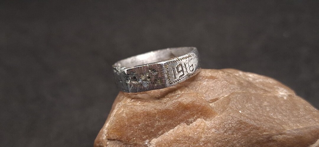 Trench Ring, Rare Ring of the First World War With Engraving 1914-1916 ...