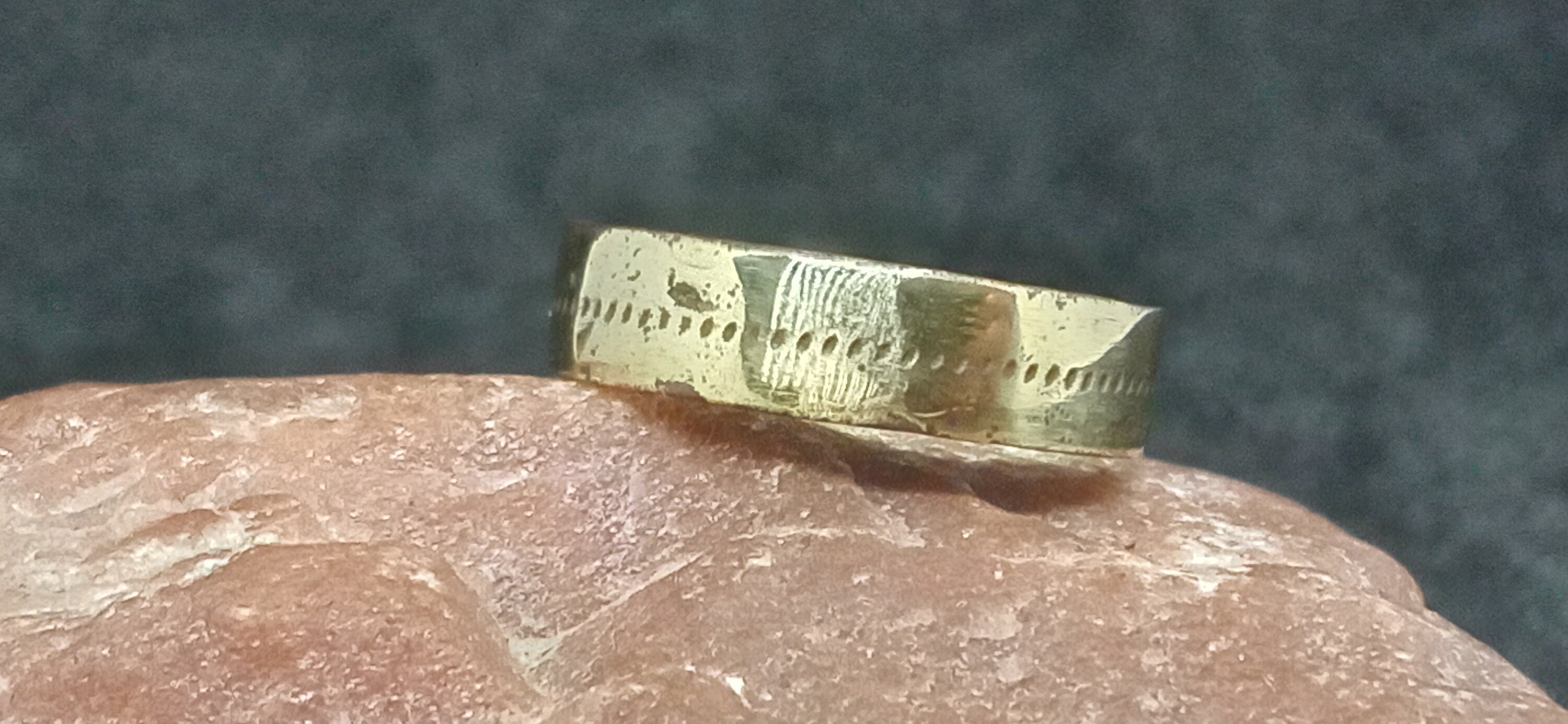 Ancient Medieval Ring With Engraving Vikings Style Ring | Etsy