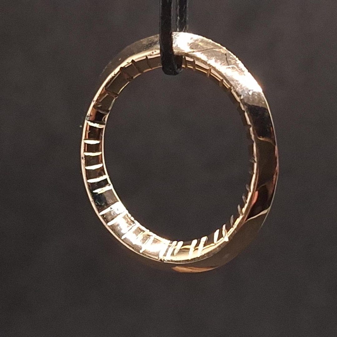 Bronze ring solar amulet with ornaments made from original ancient ...