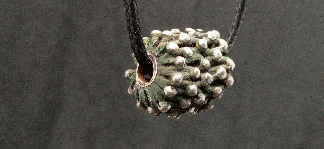 Ancient Large Bimetallic Bead of the Viking Age, Original Medieval Bead ...