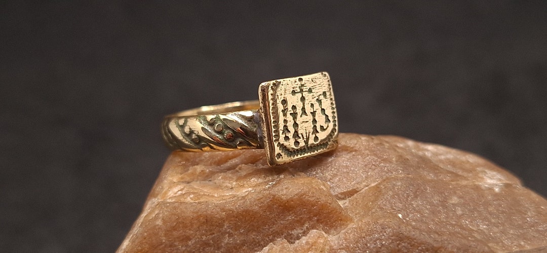 Medieval Ring of the Jesuit Order, Ancient Jesuit Ring, IHS Ring ...