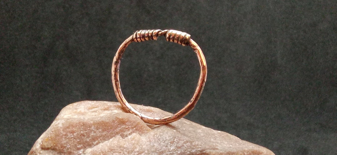 Ancient Viking Twisted Ring, Original Copper Ring 9-12 Century ...