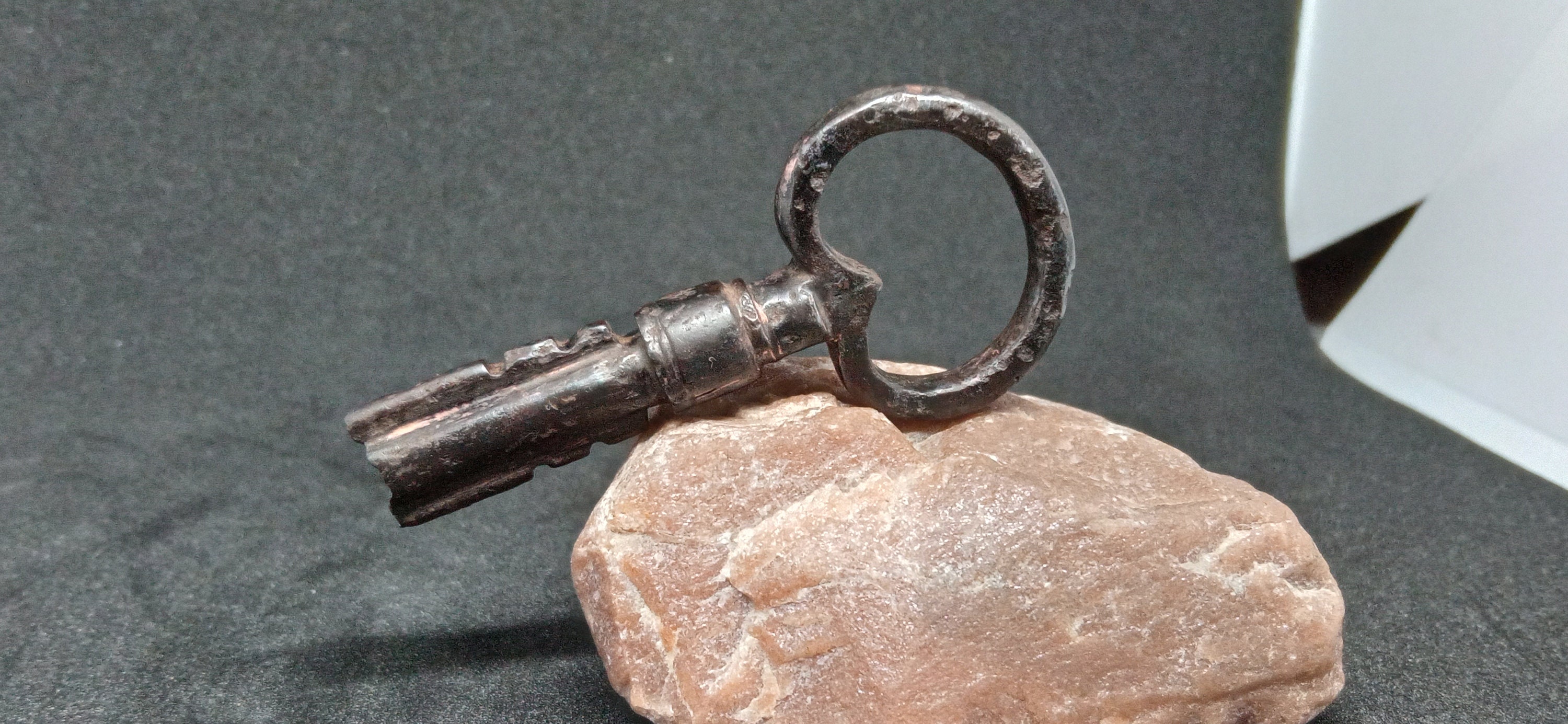 Ancient Iron Key Medieval Key With Copper Inlay Original | Etsy