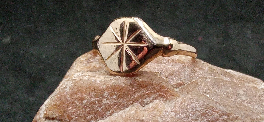 Ancient Medieval Ring With Engraving, Viking Style Ring, Original ...