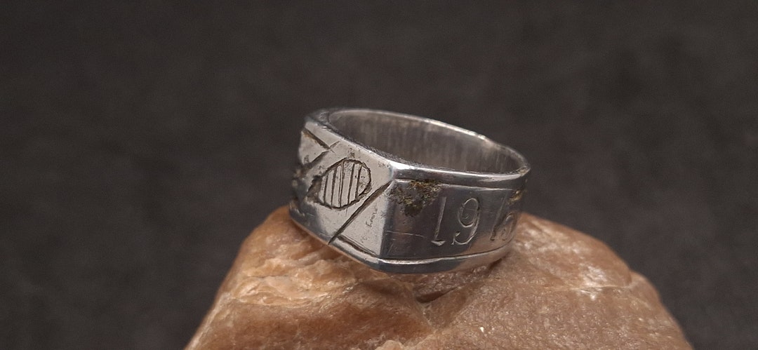 Trench Ring, Original Ring of the First World War With Engraving 1914 ...