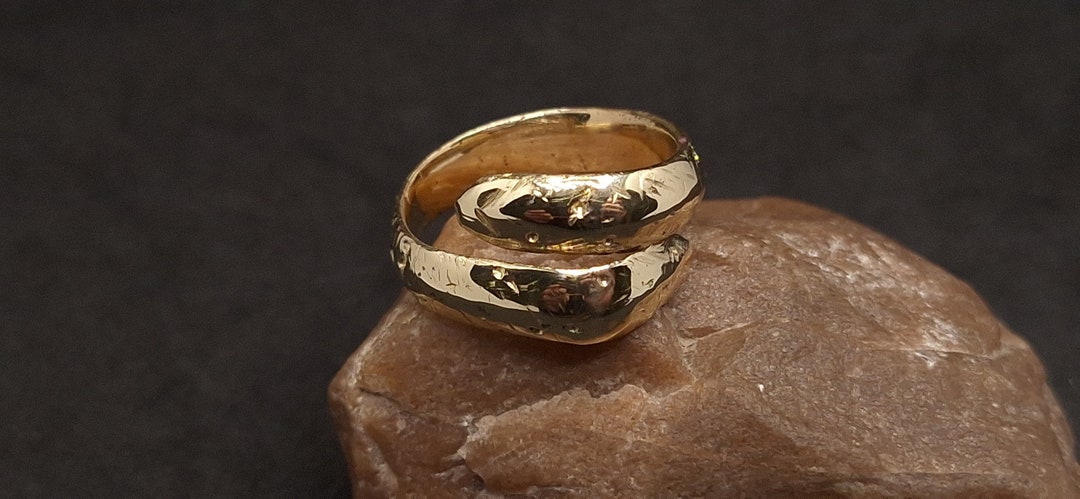 Original Ancient Scythian Bronze Snake Ring, Hair Ring, Authentic ...