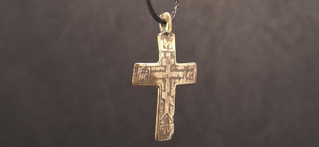 Ancient Cross of the 17-18th Century, Original Vintage Orthodox Cross, Old Bronze Cross ...
