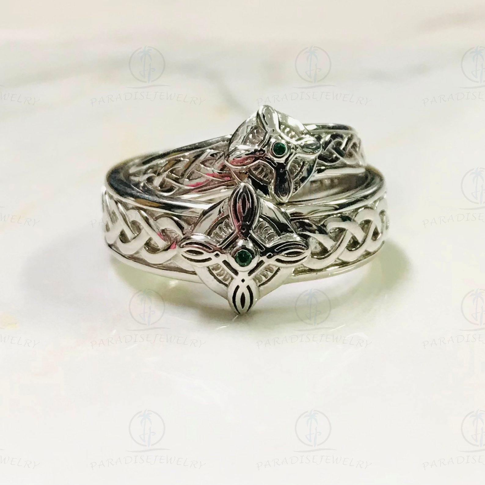 The Game Series Ring Set the Elder Scrolls Inspire Ring Set - Etsy