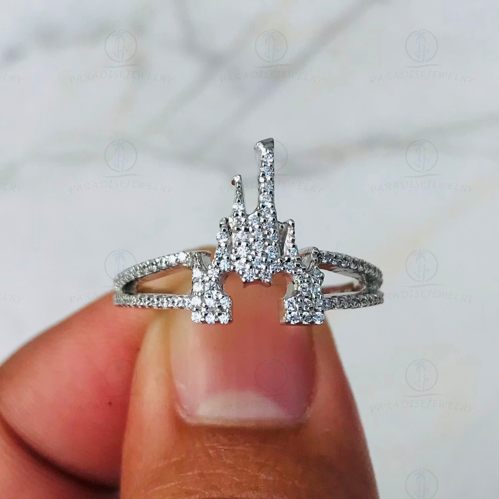Disney castle ring store