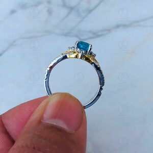 Enchanted Disney Merida 2.4ct Aqua Oval & 1/5 Cttw Round Diamond ...