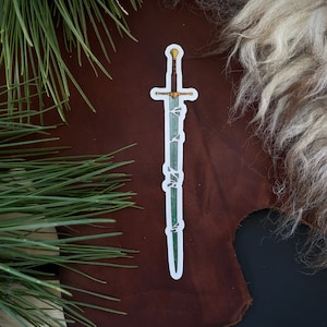 Aesthetic Sword Sticker Transparent Vinyl - Etsy