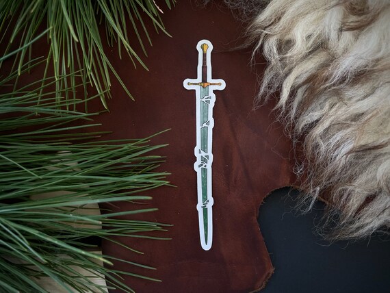 Aesthetic Sword Sticker Transparent Vinyl - Etsy