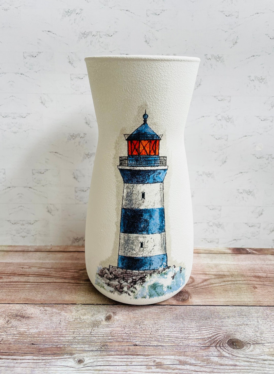Lighthouse Flower Vase Lighthouse Decorations Lighthouse - Etsy