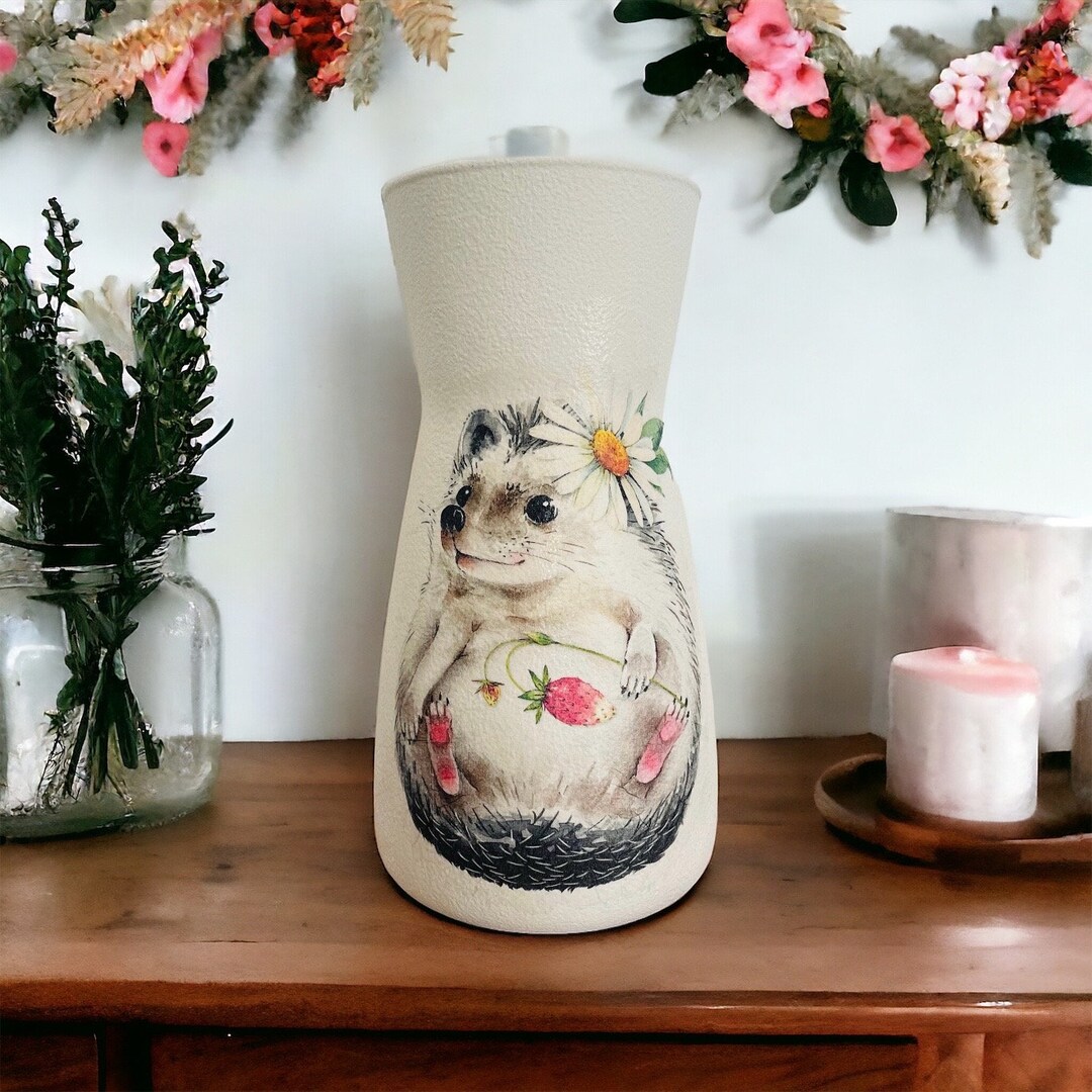 Hedgehog Vase, Hedgehog Flower Vase, Hedgehog Gifts, Hedgehog Home ...