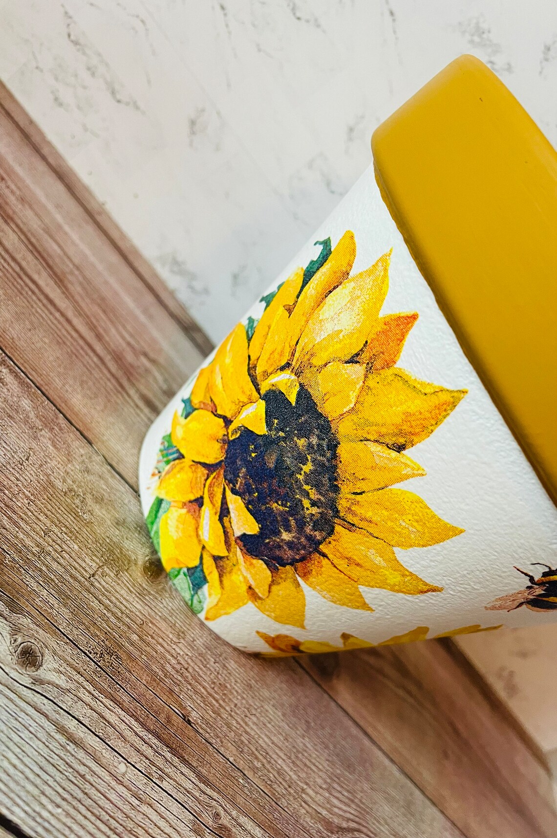 Sunflower Flower Pot Sunflower Plant Pot Sunflower Coasters - Etsy UK