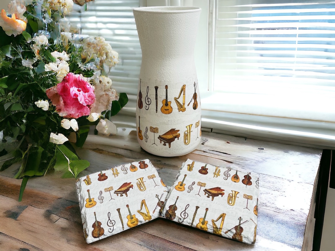 Music Vase, Music Decor, Music Themed Gifts, Music Lovers, Music ...