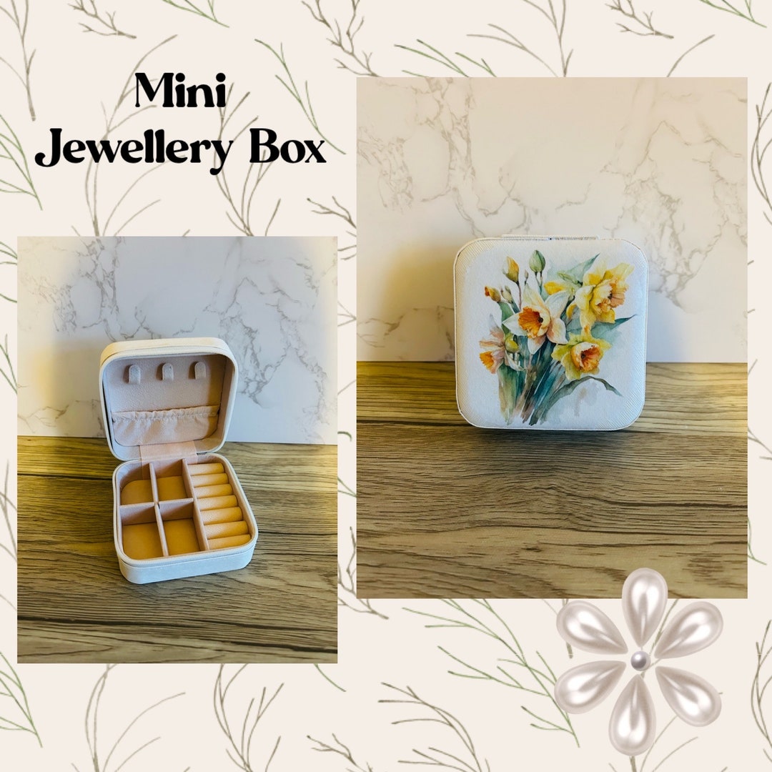 Daffodil Mini Jewellery Box, Travel Jewellery Box, Daffodil Gifts ...