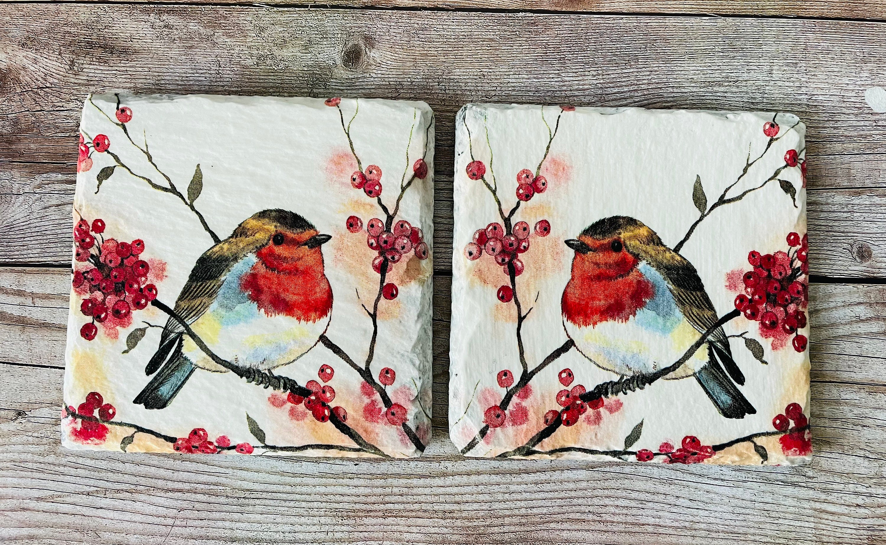 Personalised Robin Vase Robin Coasters Robin Themed Gifts - Etsy UK