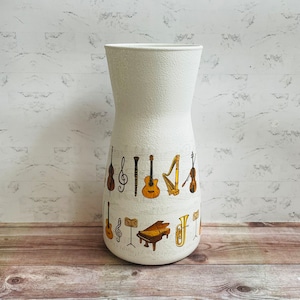 Musical Instrument Themed Vase, Music Vase, Piano Vase, Trombone Vase ...
