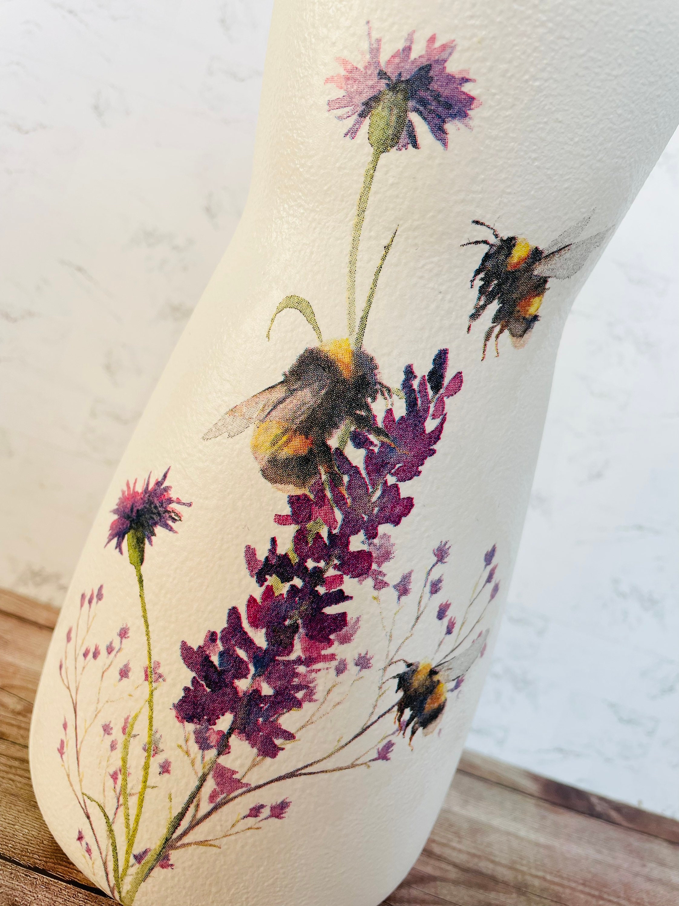 Bumblebee Lavender Thistle Vase Bee Vase Bee Gifts Lavender - Etsy UK
